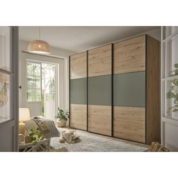 Schwebet&uuml;renschrank STAUD "Includo, Made in Germany", artisan eiche, salbei, B:280cm H:222cm T:68cm, Holzwerkstoff, Schr&auml;nke, Schwebet&uuml;renschrank