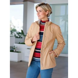 Softshelljacke Casual Looks, Damen, Gr. 22, braun (camel), 94% Polyester, 6% Elasthan, Teddyfleece:100% Polyester, Wattierung:100% Polyester, &Auml;rmelfutter:100% Polyester, unifarben, Jacken Softshelljacke