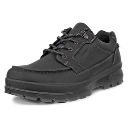 Schn&uuml;rschuh Ecco "Rugged Track Wp Moc Toe", Herren, Gr. 44, schwarz, Leder, Schuhe Schn&uuml;rschuh, Sneaker, Outdoorschuh mit waterproof-Ausstattung