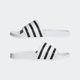 Badesandale adidas originals "ADILETTE", Damen, Gr. 46, wei&szlig; (wei&szlig;, core schwarz, wei&szlig;), Synthetik, Schuhe Badesandale, Badelatschen, Topseller