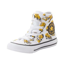 Sneaker Converse "CHUCK TAYLOR ALL STAR CONSTRUCTION TRUCK EASY-ON", Jungen, Gr. 35, wei&szlig; (wei&szlig;, schwarz, amarillo), Textil, Schuhe Sneaker