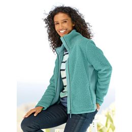 Langjacke Heine, Damen, Gr. 34, gr&uuml;n (salbei), 100% Polyester, unifarben, Jacken Langjacke