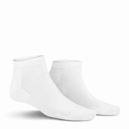 Sneakersocken Kunert "Sneaker Richard", Herren, Gr. 39-42, wei&szlig; (wei&szlig; 0010), Obermaterial: 98% Baumwolle CO. 2% Elasthan EL., Socken Sneakersocken