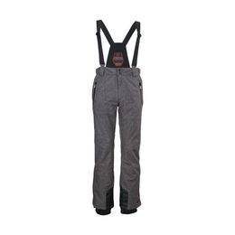 Skihose Killtec "KSW 146 MN SKI PNTS", Herren, Gr. M, Normalgr&ouml;&szlig;en, grau (anthrazit), Obermaterial: 100% Polyester;Futter: 100% Polyester;F&uuml;llung: 100% Polyester, Hosen Skihose, Wasserdichte Skihose mit Kantenschutz, verstellbare Taille und Tr&auml;ger