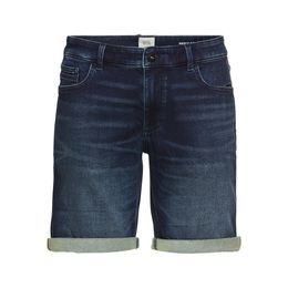 Bermudas Camel Active, Herren, Gr. 32, N-Gr, blau (schwarz indigo), Denim/Jeans, Obermaterial: 86% Baumwolle, 13% Polyester, 1% Elasthan, unifarben, normal kniefrei, Hosen Bermudas, Sommerhose im 5-Pocket-Style