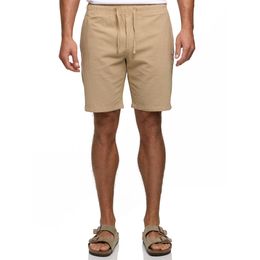 Shorts INDICODE "INMinolus", Herren, Gr. S, N-Gr, cornstalk, Web, Obermaterial: 100% Baumwolle, unifarben, regular fit, Hosen Shorts