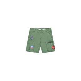 Shorts Alpha Industries "Flying Tigers Shorts", Herren, Gr. 31, Normalgr&ouml;&szlig;en, gr&uuml;n (vintage gr&uuml;n), Obermaterial: 100% Baumwolle, Hosen Shorts