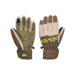 Fleecehandschuhe Quiksilver "Method Glove", Herren, Gr. M, canteen, Kunstfaser, Handschuhe Fleecehandschuhe