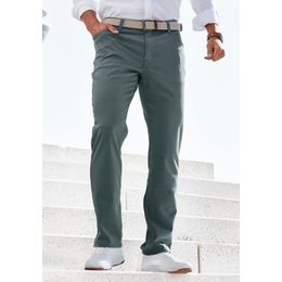 Stretch-Hose John Devin "5-Pocket-Hose, regular-fit", Herren, Gr. 32, L&auml;nge 34, gr&uuml;n, Web, Obermaterial: 97% Baumwolle, 3% Elasthan, unifarben, regular fit lang, Hosen Stretch-Hose, Chinohose aus elastischer Baumwoll-Qualit&auml;t, Topseller