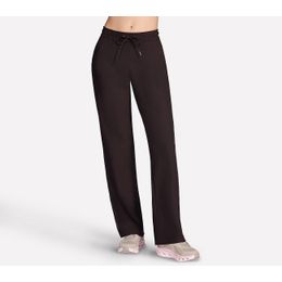 Funktionshose Skechers "GO LUXE RIB PANT", Damen, Gr. XL, N-Gr, braun, Obermaterial: 80% Polyester, 20% Elasthan, Hosen Funktionshose