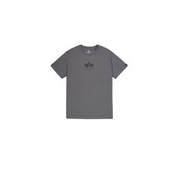 T-Shirt Alpha Industries "Basic T-Shirt ML", Herren, Gr. S, schwarz (grauschwarz, schwarz), Obermaterial: 100% Baumwolle, Shirts T-Shirt