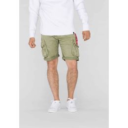 Shorts Alpha Industries "Crew Short", Herren, Gr. 30, Normalgr&ouml;&szlig;en, light olive, Shell: 98% Cotton, 2% Elastan, Hosen Shorts