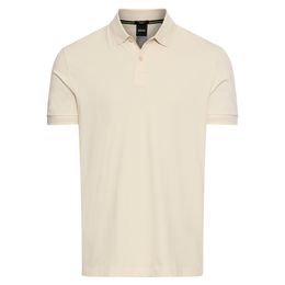 Poloshirt BOSS Green "Pio", Herren, Gr. XL, wei&szlig; (open wei&szlig;131), Jersey, Obermaterial: 100% Baumwolle, unifarben, regular fit normal, hoch geschlossener Ausschnitt, eingesetzt B&uuml;ndchen, Shirts Poloshirt, mit Polokragen