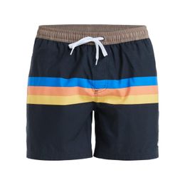 Boardshorts Quiksilver "Everyday Straight 15", Herren, Gr. S, schwarz (schwarz retro stripe), Obermaterial: 100% Microfaser;, Hosen Boardshorts