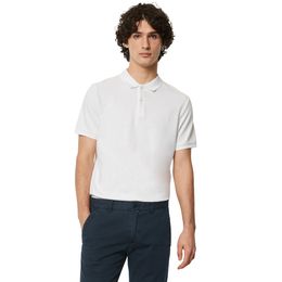 Marc O'Polo Poloshirt MARC O'POLO, Herren, Gr. M, wei&szlig;, Obermaterial: 95% Baumwolle, 5% Elasthan, unifarben, Shirts Poloshirt, im klassischen Look