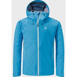 Sch&ouml;ffel Outdoorjacke SCH&Ouml;FFEL "Hiking Jacket Style Cascata MNS", Herren, Gr. 52, blau (8275, blau), Oberstoff: Aussenseite: 100% Polyester, Innenseite: 100% Polyester; (Membran: Polyurethan), regular fit, hoch geschlossener Ausschnitt, Jacken Outdoorjacke