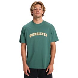 T-Shirt Quiksilver "Pto Fare Well", Herren, Gr. S, trekking gr&uuml;n, Obermaterial: 100% Walkfrottier;, Shirts T-Shirt