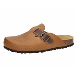 Clog Lico "Clog Bioline Clog Style", Herren, Gr. 47, braun, Synthetik, Schuhe Clog