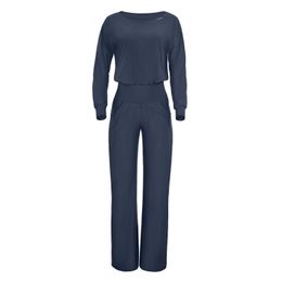 Jumpsuit WINSHAPE "JS101LSC", Damen, Gr. L, Normalgr&ouml;&szlig;en, grau (anthrazit), 85% Polyester, 15% Elasthan, Rundhals, Overalls Jumpsuit, Functional Comfort