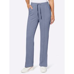 Sweathose Classic Basics, Damen, Gr. 20, Kurzgr&ouml;&szlig;en, taubenblau, 50% Baumwolle, 50% Polyester, unifarben, Hosen Sweathose