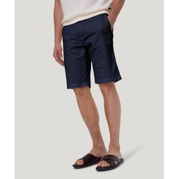 Chinoshorts Pierre Cardin "PC-Strasbourg", Herren, Gr. 32, N-Gr, blau (salute), Web, Obermaterial: 97% Baumwolle, 3% Elasthan, unifarben, regular fit kniefrei, Hosen Chinoshorts, im Four-Pocket Style