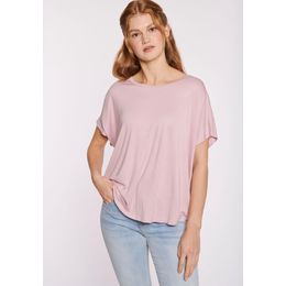 Haily's Kurzarmshirt HAILY&rsquo;S "SS M TP Ju44le", Damen, Gr. S, rosa (rose), Jersey, Obermaterial: 75% Modal, 25% Polyester, unifarben, figurumspielend Po-bedeckend, Rundhals, Shirts Kurzarmshirt