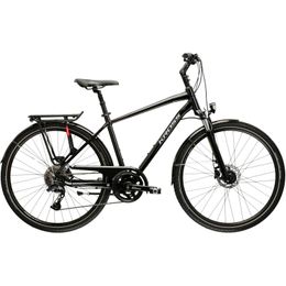 Trekkingrad KROSS "Trans 7.0" Gr. 58, schwarz (schwarz, schwarz), Fahrr&auml;der, Herren, 58cm, 28 Zoll (71,12cm) hinten: 28 Zoll (71,12cm), Trekkingrad