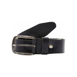 Jack & Jones Lederg&uuml;rtel JACK & JONES "JACPAUL LEATHER BELT NOOS", Herren, Gr. 95, schwarz, Leder, unifarben, G&uuml;rtel Lederg&uuml;rtel