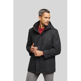 Kurzjacke Bugatti, Herren, Gr. 34, schwarz, 56% Polyester, 33% Wolle, 11% Baumwolle, normal, Jacken Kurzjacke, mit Wollanteil