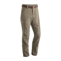 Funktionshose Maier Sports "Nil", Herren, Gr. 114, Langgr&ouml;&szlig;en, beige (dunkelbeige), 90% Polyamid, 10% Elasthan, Hosen Funktionshose, Herren Wanderhose, atmungsaktive Outdoor-Hose mit Roll up Funktion