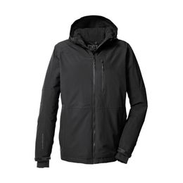 Funktionsjacke Killtec "KOW 81 MN JCKT", Herren, Gr. 3XL, schwarz, Obermaterial: 100% Polyester;Futter: 100% Polyester;F&uuml;llung: 100% Polyester, Jacken Funktionsjacke, Wasser- und winddichte Herrenjacke mit verstellbarer Kapuze