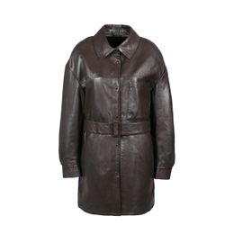 Lederjacke Freaky Nation "Lecia-FN", Damen, Gr. XL(42), braun (coffee), 100% Leder, Jacken Lederjacke