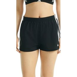 Webboxer adidas Sportswear "Sport Active Essentials Cotton 3 Stripes", Damen, Gr. L, 000, schwarz, Webqualit&auml;t, Obermaterial: 100% Baumwolle, weit, Unterhosen Webboxer, &uuml;berzogener, elastischer Bund, Pure Cotton, weites Bein, atmungsaktiv
