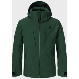 Sch&ouml;ffel Outdoorjacke SCH&Ouml;FFEL "Ski Shell Jk Style Pontre MNS", Herren, Gr. 52, 6965, gr&uuml;n, Oberstoff: Aussenseite: 88% Nylon, 12% Elasthan; (Membran: Polyurethan); Futter: 100% Polyester; Futter Oberes R&uuml;ckenteil: 84% Nylon, 16% Elasthan, regular fit, hoch geschlossener Ausschnitt, Jacken Outdoorjacke