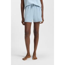 Pyjamahose BOSS "CI_Shorts CW", Damen, Gr. M, N-Gr, light, pastel blau 459, Jersey, Obermaterial: 95% Baumwolle, 5% Elasthan, Basic, Basic lang, Hosen Pyjamahose, mit BOSS Logoschriftzug
