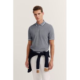 Poloshirt Bugatti, Herren, Gr. 3XL, 390, marine, 100% Baumwolle, unifarben, normal, ohne Ausschnitt, Rippb&uuml;ndchen, Shirts Poloshirt, aus Baumwolle