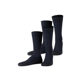 JOOP! Socken JOOP "premium essentials", Herren, Gr. 43-46, blau (navy), Baumwollmischung, unifarben, Socken Socken, mit elastischem Bund