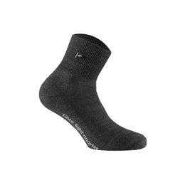 Kurzsocken Rohner Socks "Socken 1er Pack", Damen, Gr. 42-44, grau (anthrazit), Obermaterial: 42% Wolle mw. 41% Polyamid PA. 15% Polypropylen PP. 2% Elasthan EL., Socken Kurzsocken