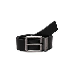 Lederg&uuml;rtel Calvin Klein Jeans "CLASSIC CASUAL REV/ADJ BELT 35MM", Herren, Gr. 11,5, schwarz (schwarz, allover print), Rindsleder, unifarben, G&uuml;rtel Lederg&uuml;rtel, Logopr&auml;gung, weiches Haptik