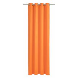 Vorhang WIRTH "Dim out" Gr. 3, orange, B:145cm H:220cm, Polyester, Gardinen, Vorhang