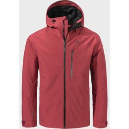 Sch&ouml;ffel Outdoorjacke SCH&Ouml;FFEL "Ski Jacket Style Nollen MNS", Herren, Gr. 56, rot (2925, rot), Oberstoff : 100% Polyester (Membran: Polyurethan) Futter : 100% Polyester Wattierung : 100% Polyester, regular fit, hoch geschlossener Ausschnitt, Jacken Outdoorjacke