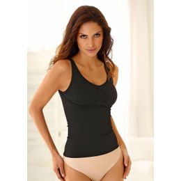 Shapingtop Nuance, Damen, Gr. L (44/46), schwarz, Obermaterial: 88% Polyamid, 12% Elasthan, Basic, herzf&ouml;rmiger Ausschnitt, Tops Shapingtop, SEAMLESS mit K&uuml;hlungseffekt, Shaping Top, Topseller