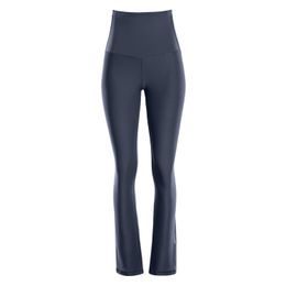 Leggings WINSHAPE "Functional Comfort BCHWL103C", Damen, Gr. XS, Normalgr&ouml;&szlig;en, grau (anthrazit), 85% Polyester, 15% Elasthan, Hosen Leggings, Boot Cut