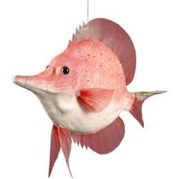 Dekofigur AM Design "Styropor-Fisch", rosa (ros&eacute;), B:45cm H:14cm, Styropor, Dekofiguren, Dekofigur, in Handarbeit gefertigt