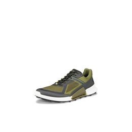 Sneaker Ecco "BIOM 2.1 X MOUNTAIN M", Herren, Gr. 41, gr&uuml;n (khaki), Lederimitat, Textil, Schuhe Sneaker, Schn&uuml;rschuh, Halbschuh, Wanderschuh, verst&auml;rkte Sohlenkonstruktion