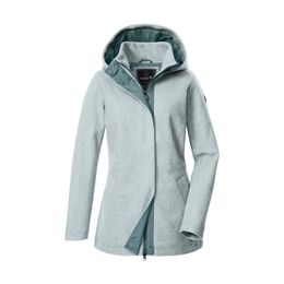 G.I.G.A. by Killtec Funktionsjacke "GW 78 WMN JCKT", Damen, Gr. 36, blau (graublau), Oberseite: 100% Polyester;R&uuml;ckseite: 100% Polyester;Futter: 100% Polyester, G.I.G.A. DX BY KILLTEC, Jacken Funktionsjacke, W&auml;rmende, windabweisende Jacke mit 2-Wege-Rei&szlig;verschluss