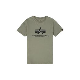 T-Shirt Alpha Industries "Basic T-Shirt BL K", Jungen, Gr. 16, gr&uuml;n (olive), Obermaterial: 100% Baumwolle, Shirts T-Shirt