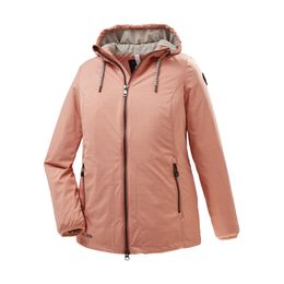 Softshelljacke STOY "STS 5 WMN SFTSHLL JCKT", Damen, Gr. 50, orange (koralle), Oberstoff: Oberseite: 100% Polyester, R&uuml;ckseite: 100% Polyester, Futter: 100% Polyester, Jacken Softshelljacke, Softshelljacke: Plus-Size, wasserabweisend, atmungsaktiv