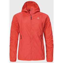 Sch&ouml;ffel Outdoorjacke SCH&Ouml;FFEL "Hiking Jacket Style Wutach WMS", Damen, Gr. 46, rot (2030, rot), Oberstoff: 100% Nylon, regular fit, hoch geschlossener Ausschnitt, Jacken Outdoorjacke