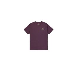 T-Shirt Alpha Industries "Backprint T-Shirt", Herren, Gr. XL, lila (plum), Obermaterial: 100% Baumwolle, Shirts T-Shirt